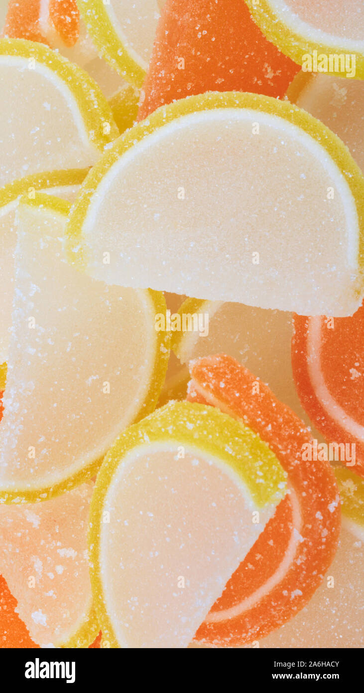 many Multicolor Fruit Jelly Stock Photo - Alamy