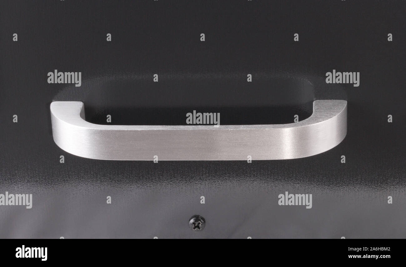 Black Metal Case with Handle Stock Photo - Alamy