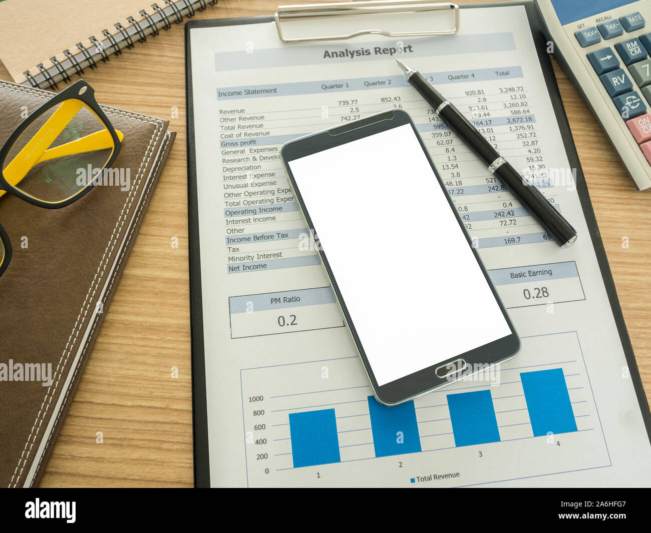 Notebook report hi-res stock photography and images - Alamy