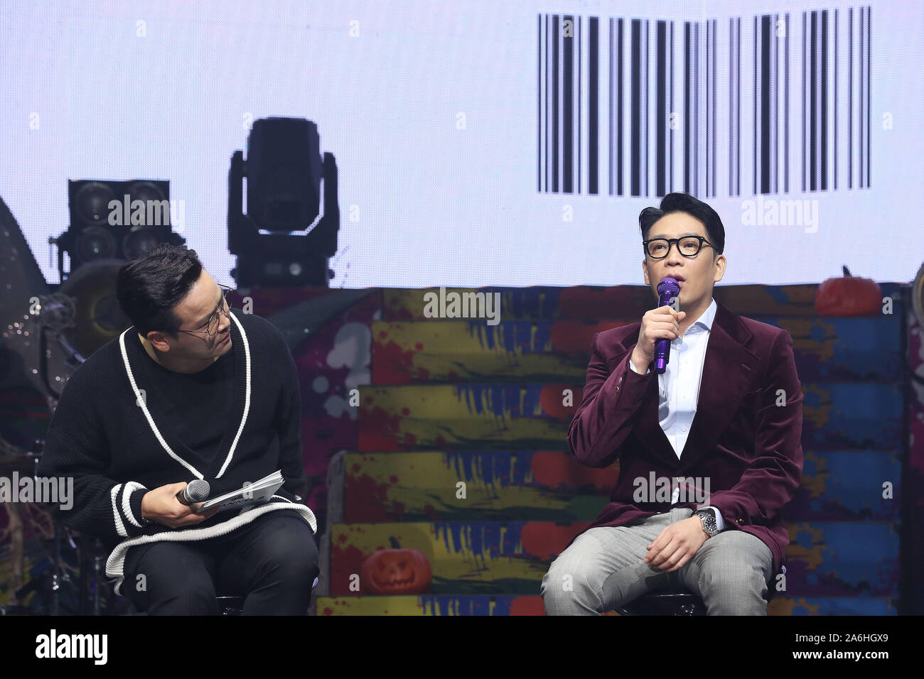 27th Oct, 2019. S. Korean rapper MC Mong South Korean rapper MC Mong (R ...