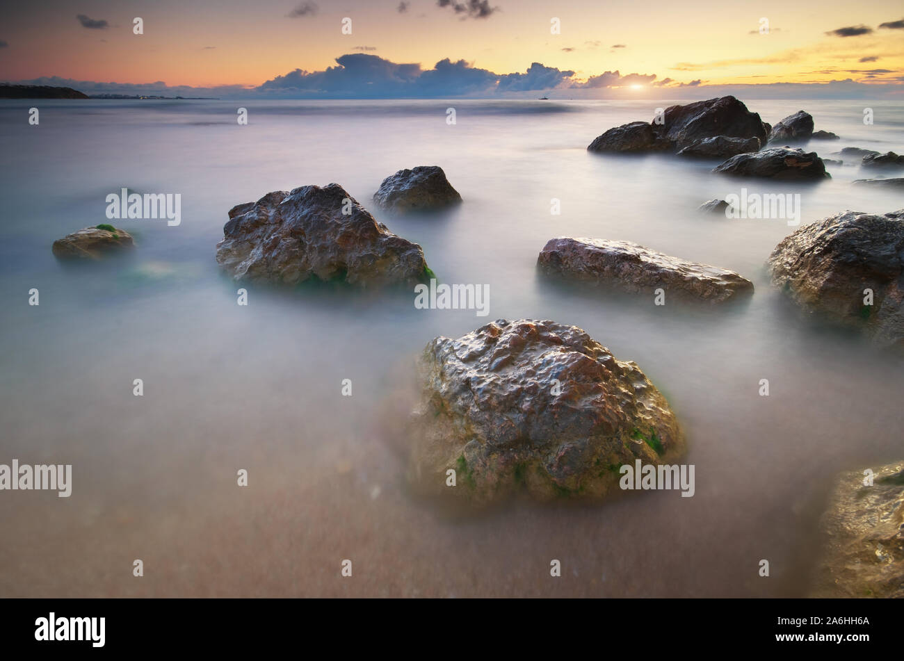 Beautiful seascape. Composition of nature Stock Photo - Alamy