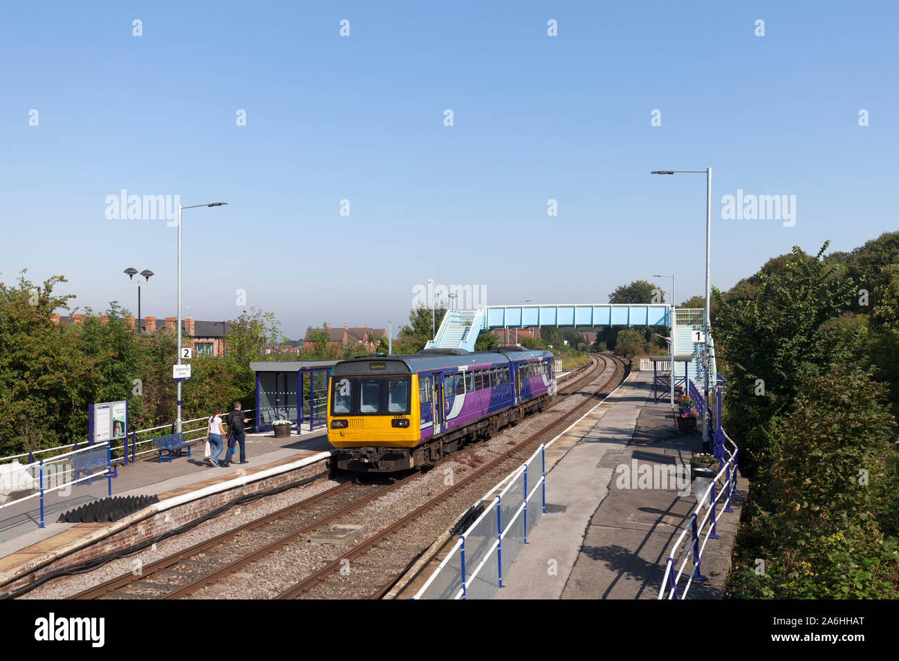 Arriva Northern rail class 142 pacer train at Gainsborough Central railway station Stock Photo ...