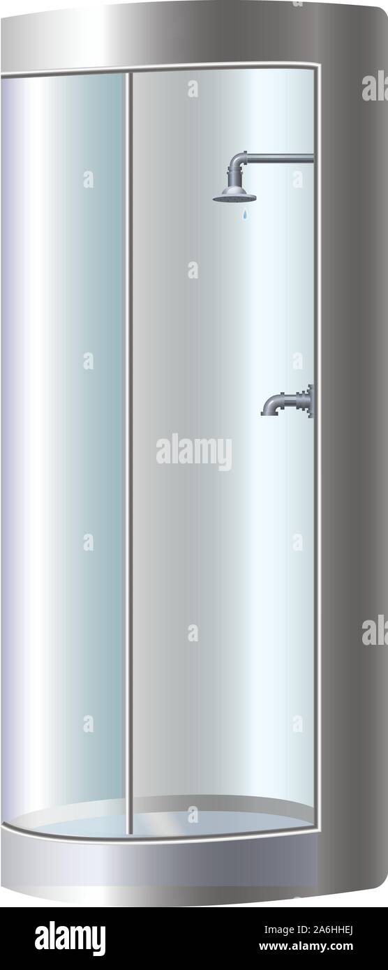 Shower stall icon. Cartoon of shower stall vector icon for web design ...