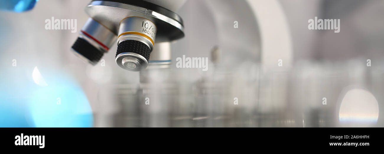 Head microscope on the background laboratory Stock Photo - Alamy