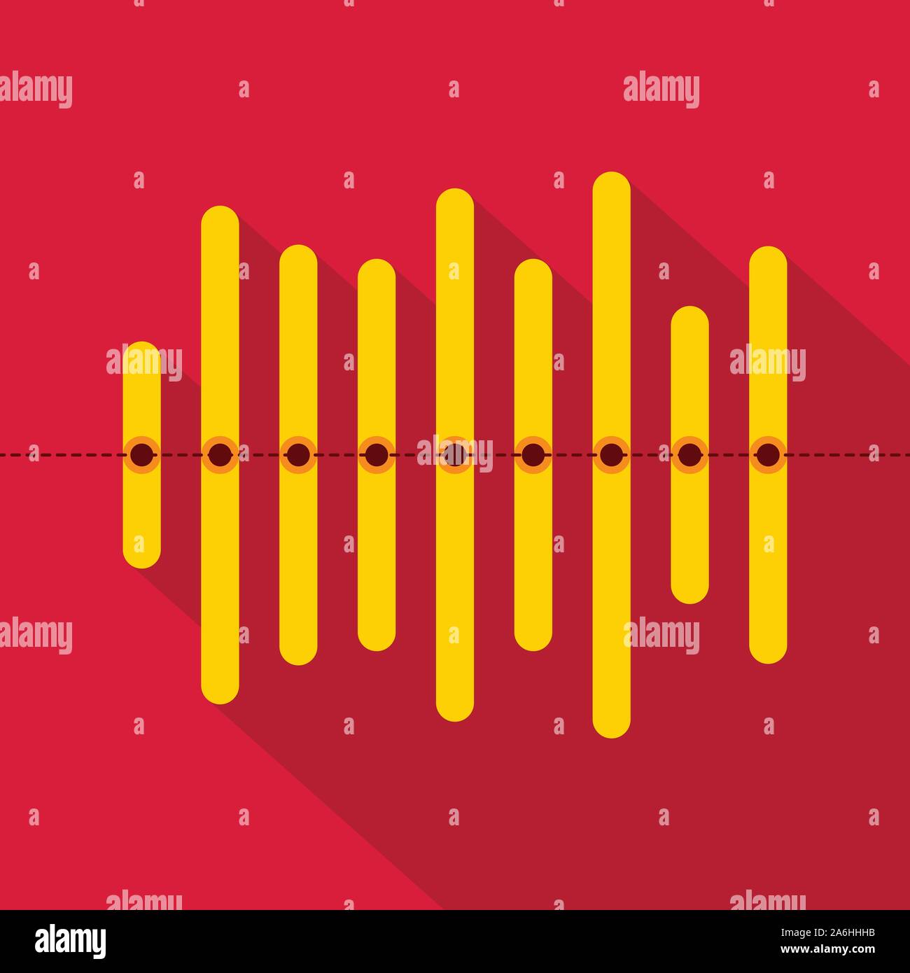 Infographics with yellow overlapping bars and long shadow Stock Vector ...
