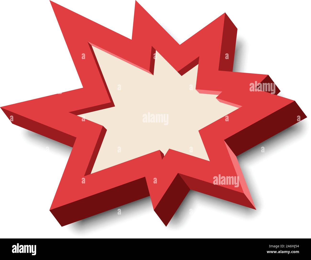 Bang explosion sign with 3D style Stock Vector Image & Art - Alamy