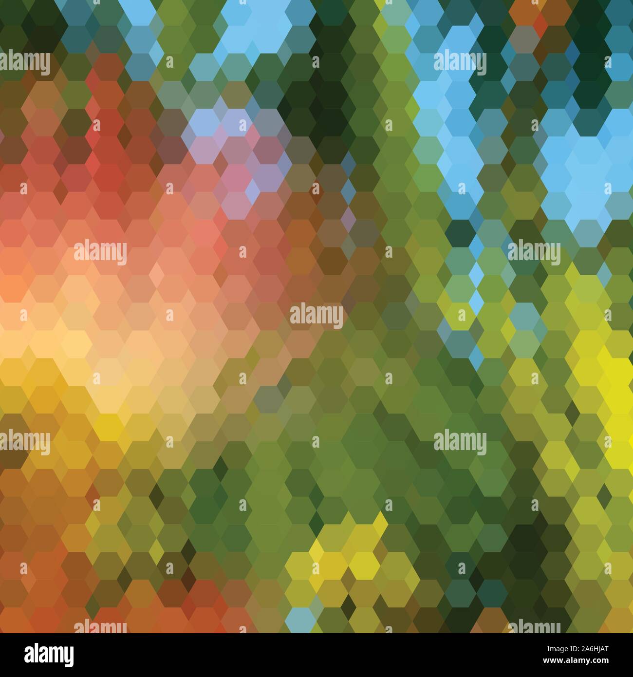 Background with colorful hex grid Stock Vector Image & Art - Alamy