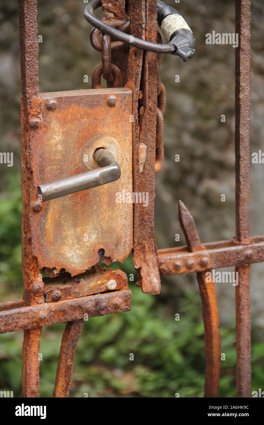 Broken Iron Gate High Resolution Stock Photography and Images - Alamy