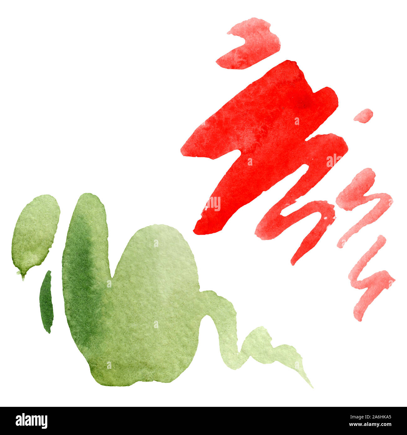 Abstract watercolor paper splash shapes. Watercolor background set ...