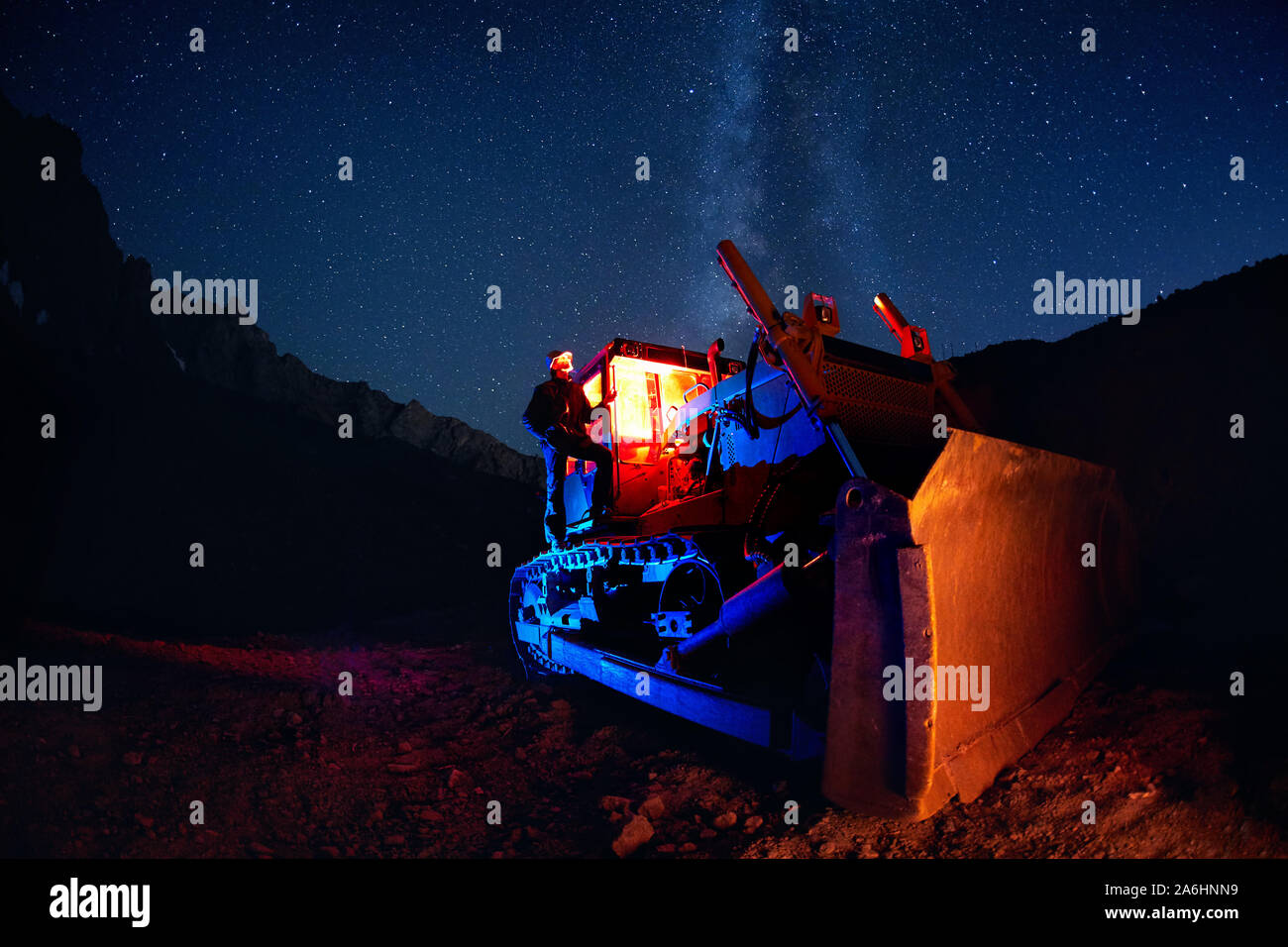 Red Bulldozer High Resolution Stock Photography and Images - Alamy