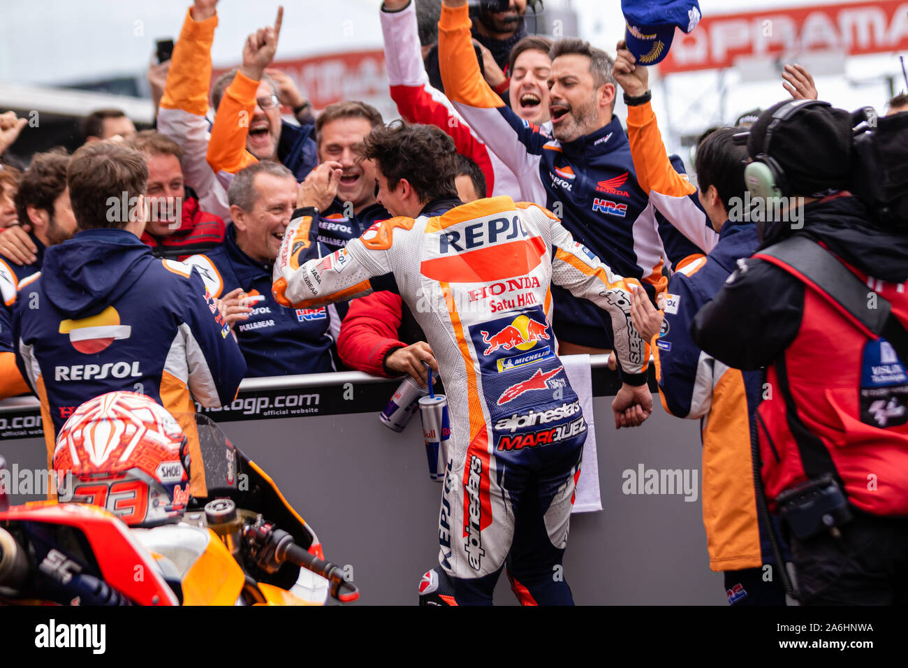 Marc marquez esp riding honda for repsol honda team hi-res stock ...