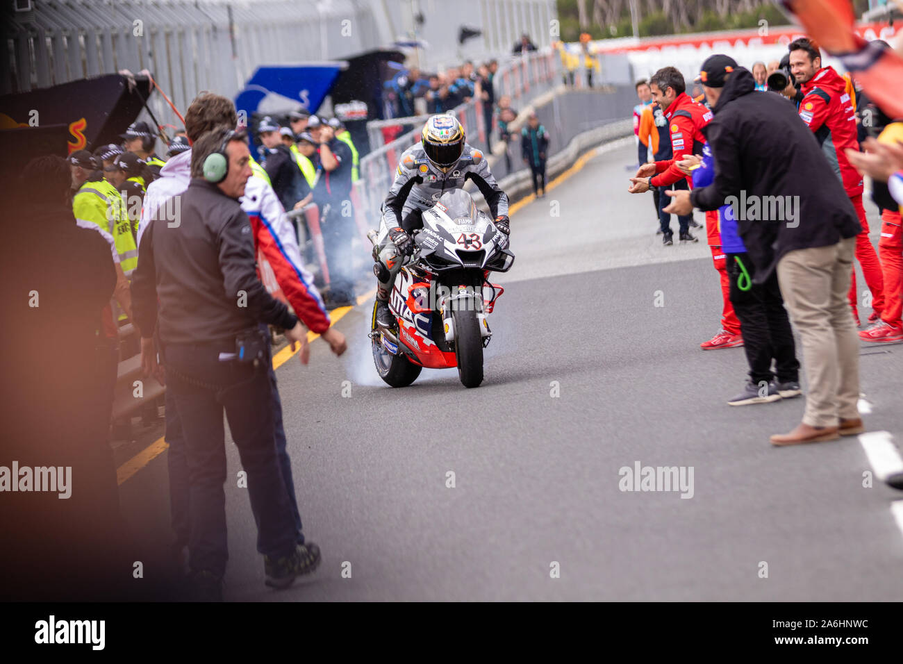Phillip Island, Australia. 27 October, 2019. Jack Miller (43) riding ...
