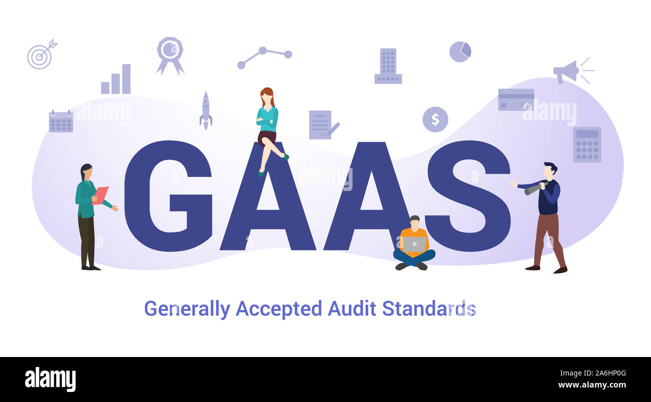 gaas generally accepted audit standards concept concept with big word ...