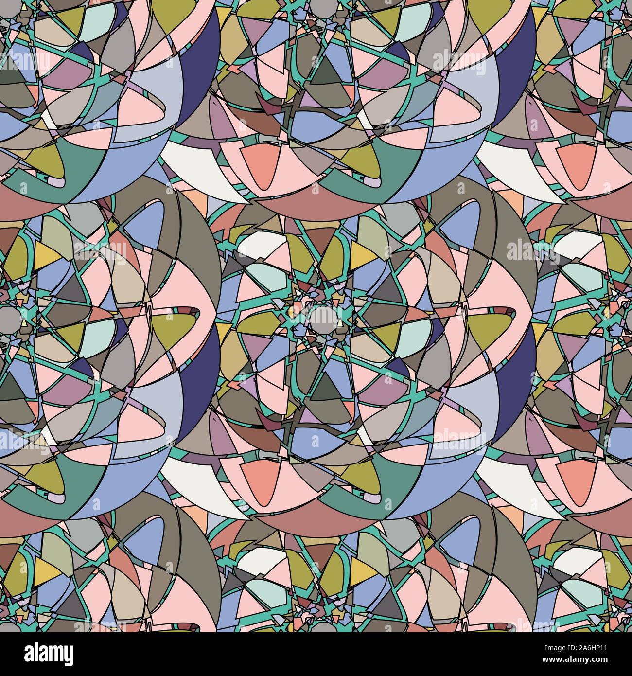 Broken stained glass window Stock Vector Images - Alamy