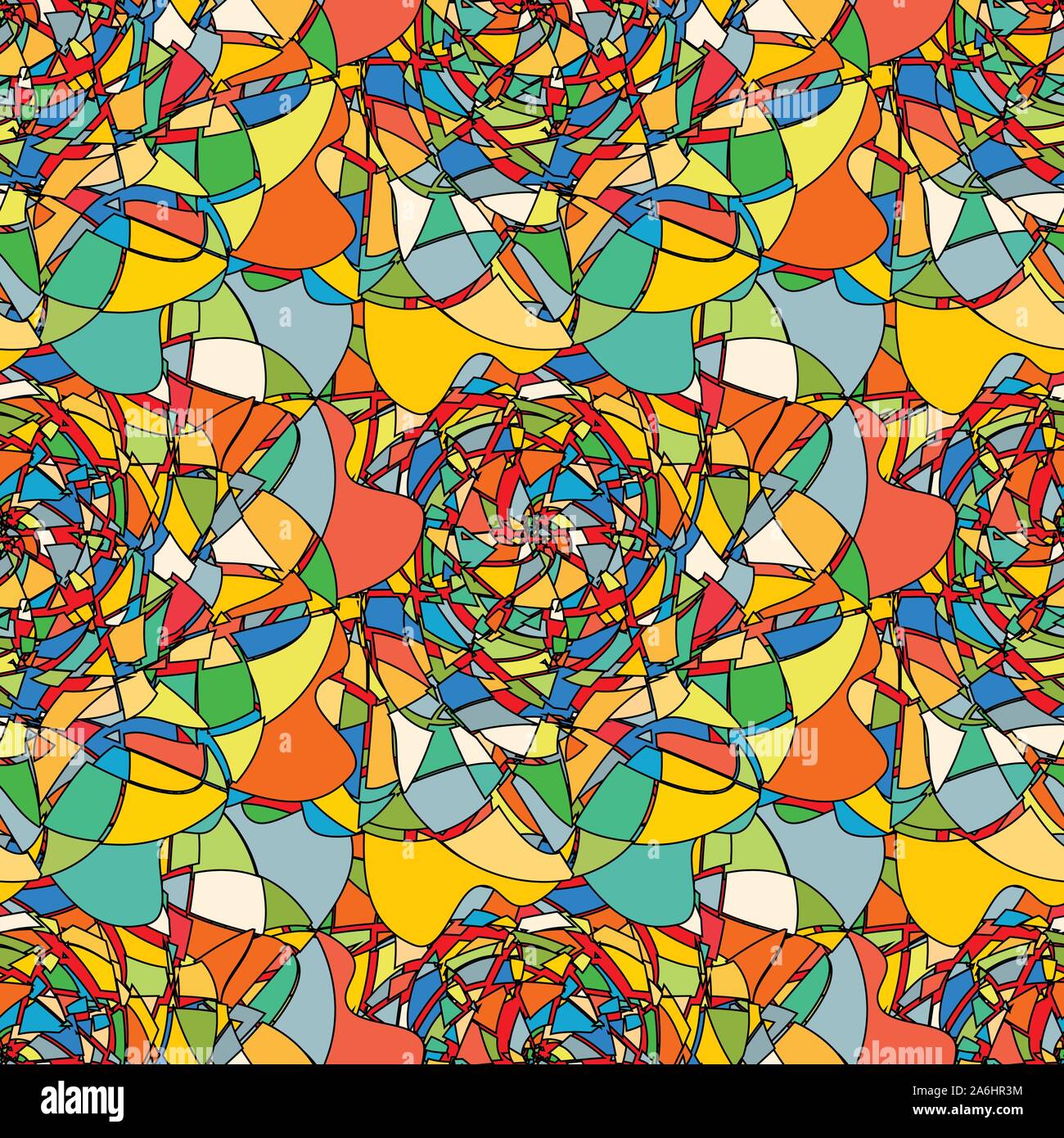 Seamless pattern with abstract broken colorful shapes Stock Vector ...