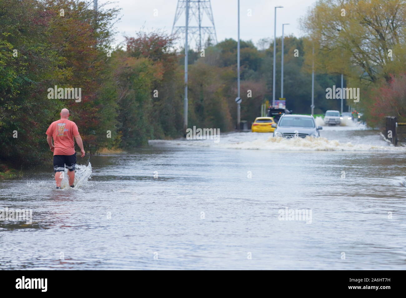 Walking through flood water hi-res stock photography and images - Alamy