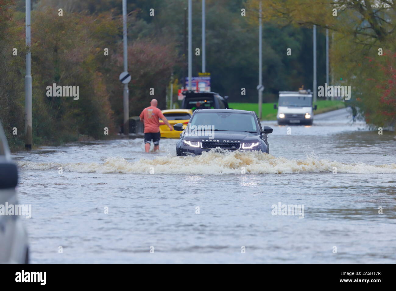 Walking through flood water hi-res stock photography and images - Alamy