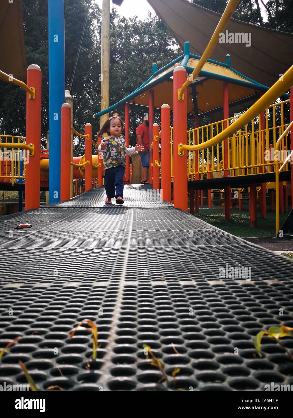 Child running playing playground hi-res stock photography and images ...