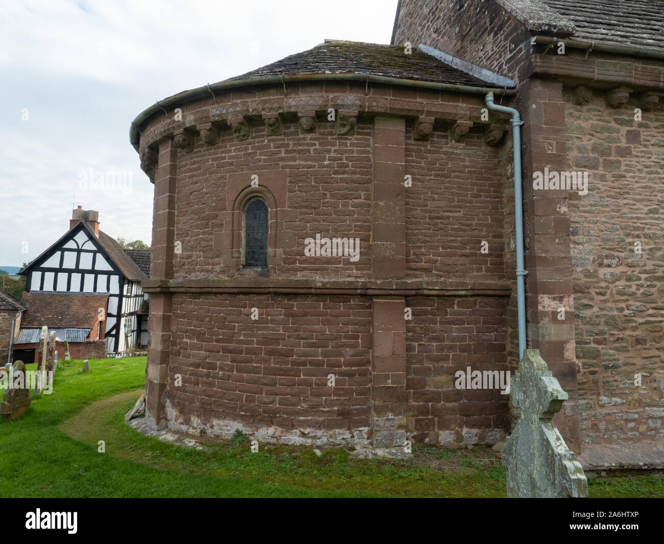 Kilpeck church carvings herefordshire hi-res stock photography and ...