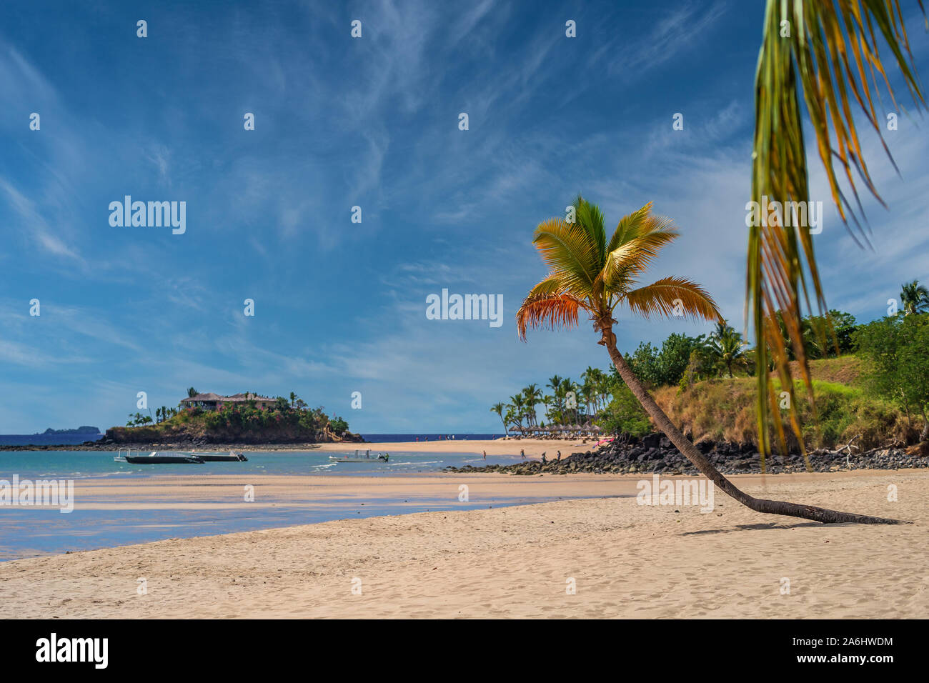 Tropical beach landscape in Nosy Be, Madagascar Stock Photo - Alamy
