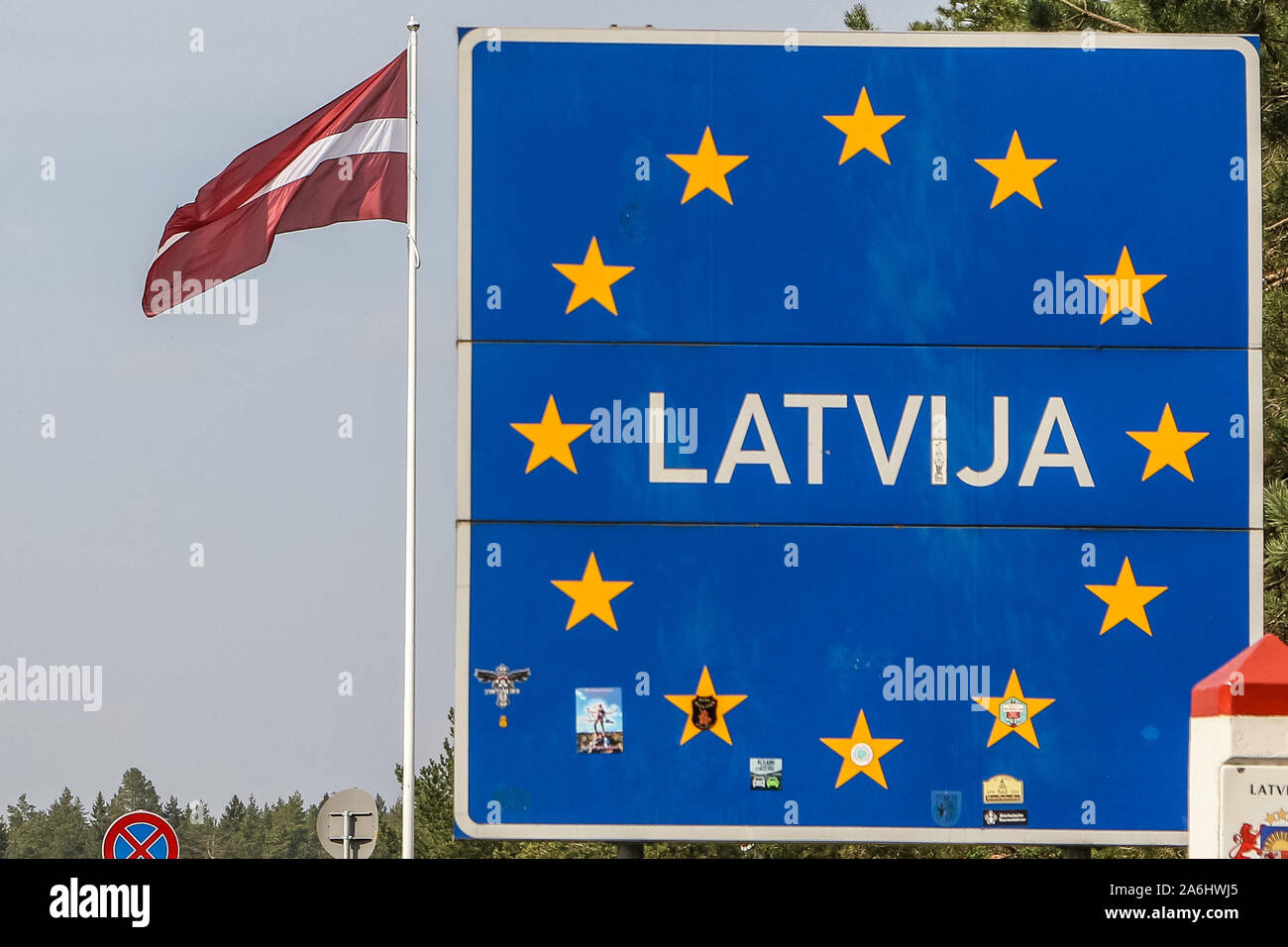 Butinge rucava border crossing hi-res stock photography and images - Alamy