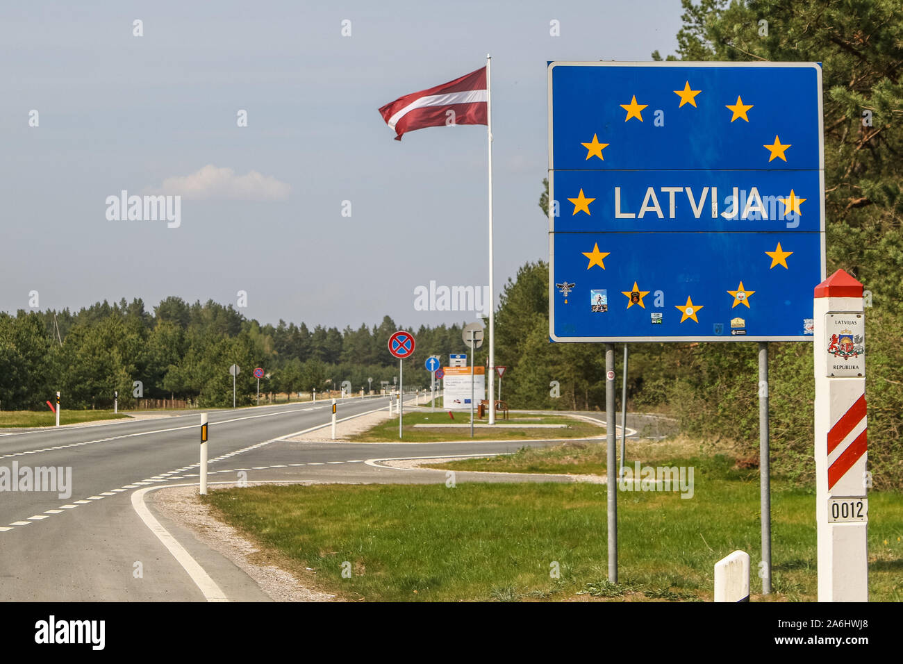 Butinge rucava border crossing hi-res stock photography and images - Alamy