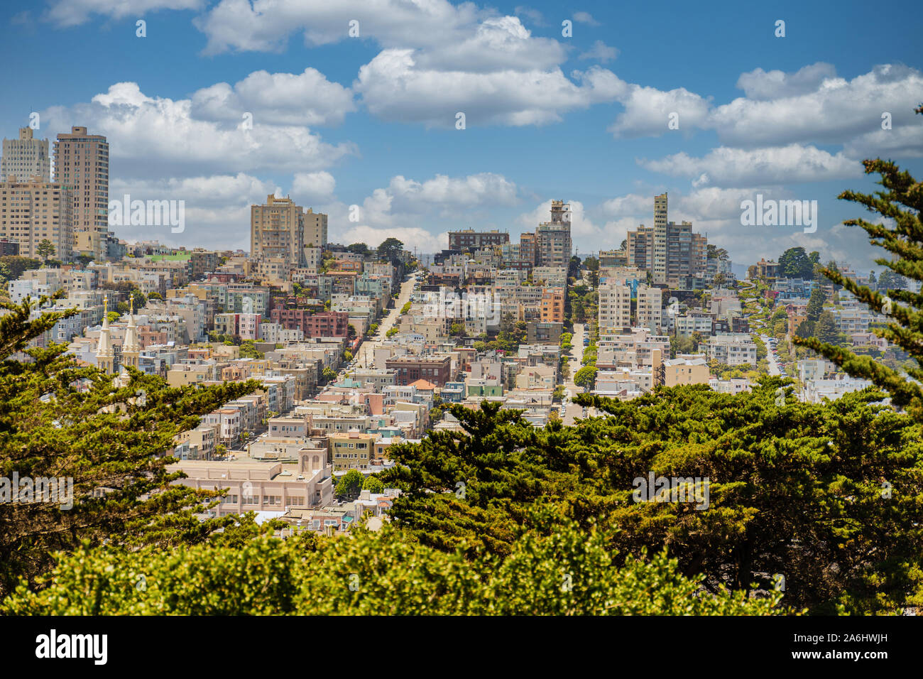 Russian hill san francisco hi-res stock photography and images - Alamy