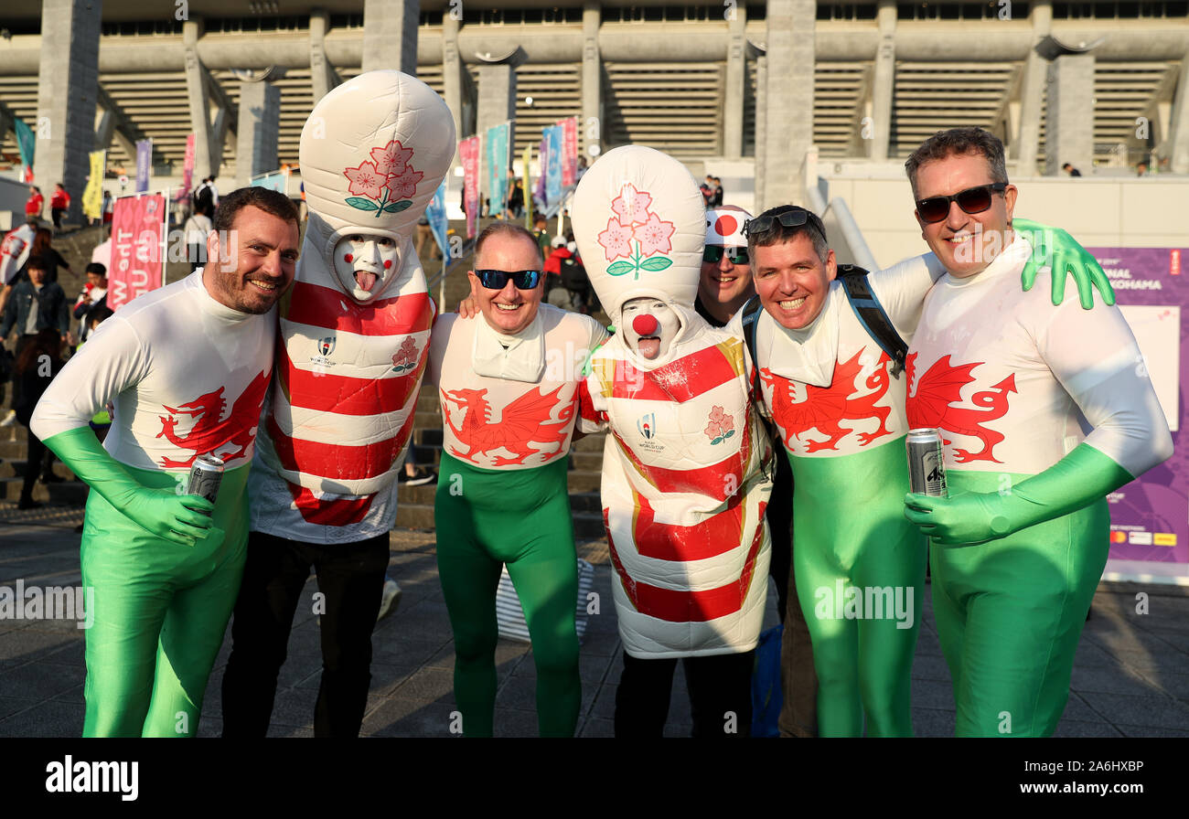 Wales fans before the 2019 Rugby World Cup Semi Final match at ...
