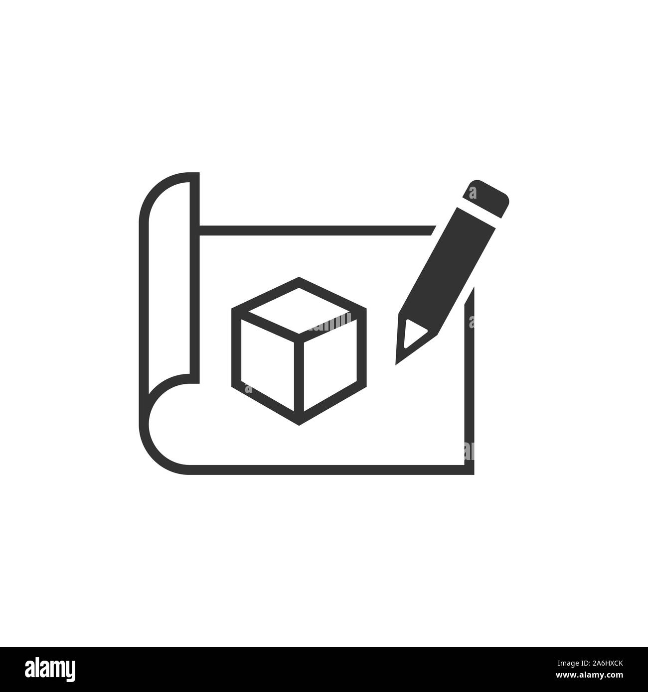 Prototype Icon In Flat Style Startup Vector Illustration On White