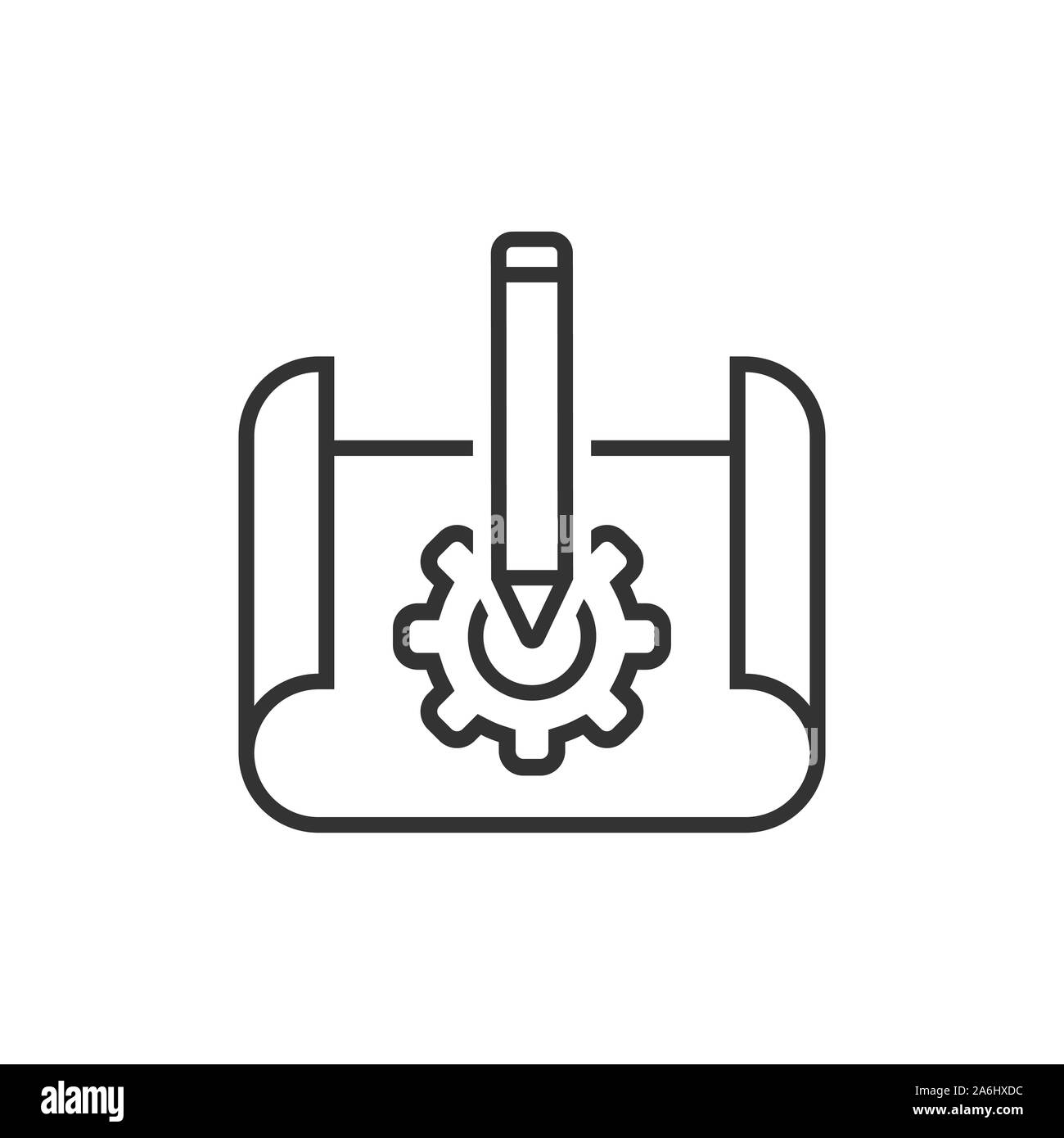 Prototype icon in flat style. Startup vector illustration on white ...