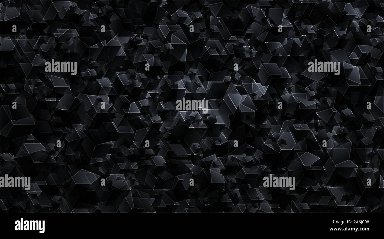 Abstract black color of modern technology geometric pattern design for ...