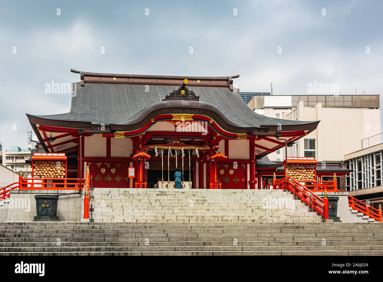 Tokyo, Japan, Asia - August 27, 2019 : The Hanazono Jinja Shrine Stock ...