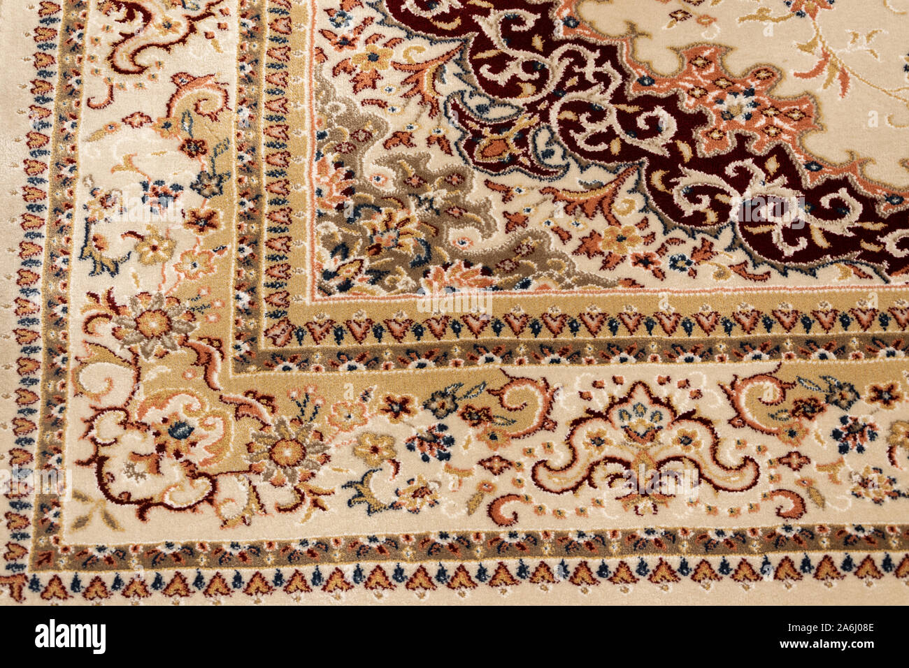 Motif of antique persian carpet, traditional ornamental textile Stock ...