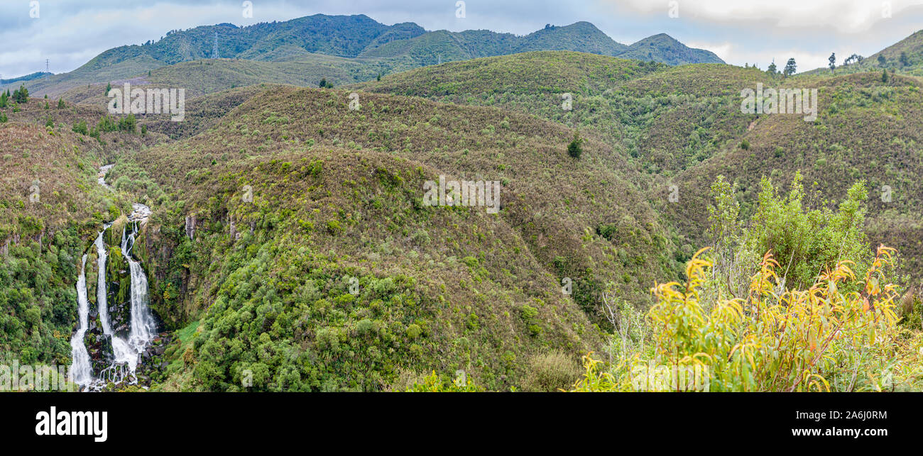 Waipunga Falls is a gorgeous 40m segmented waterfall featuring three ...
