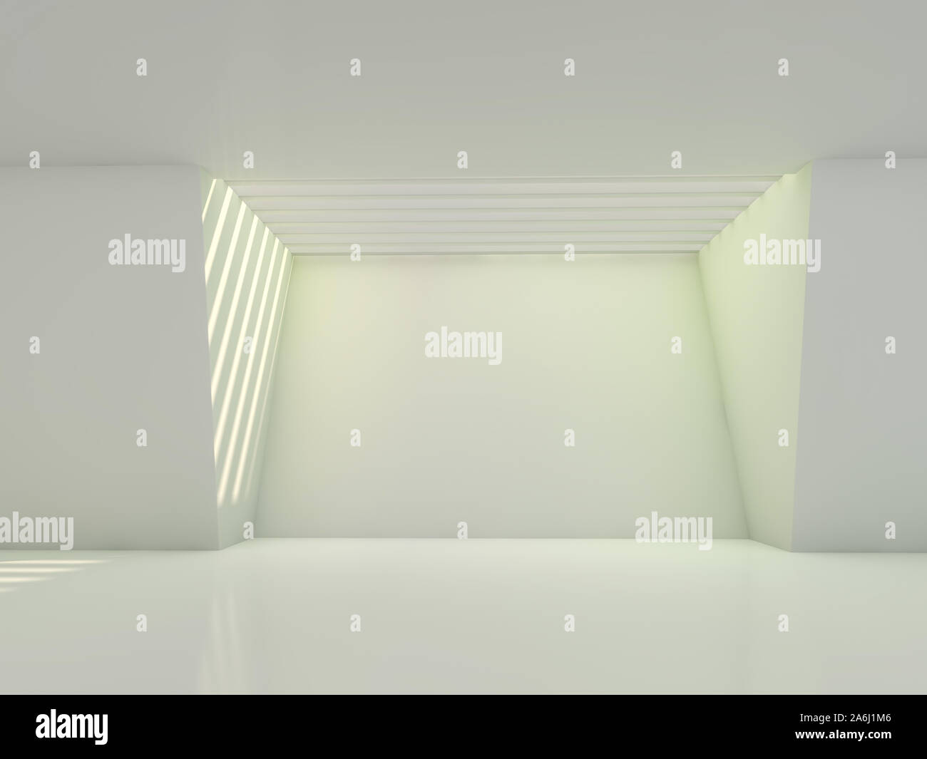 Abstract modern architecture background, empty open space interior. 3D ...