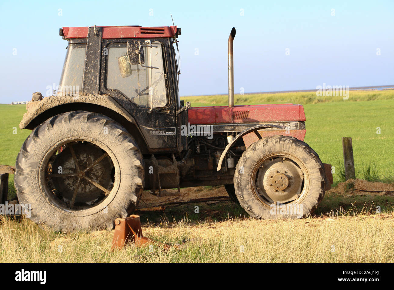 Case 956 XL Turbo tractor is seen on Mando Island, Denmark on 27 July ...