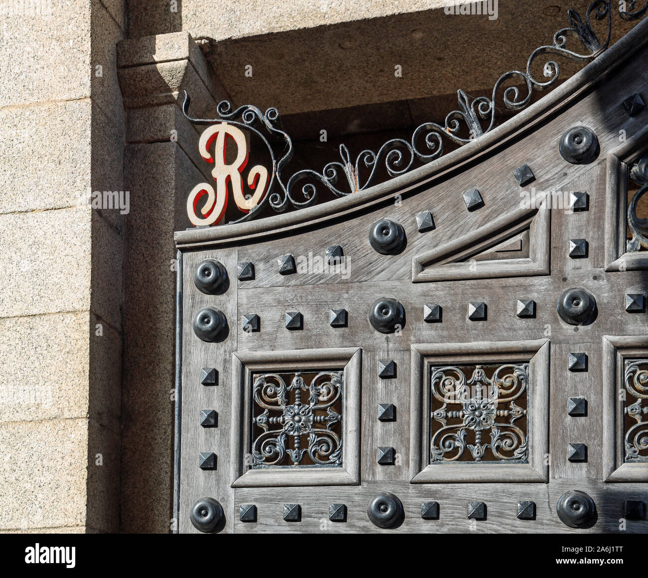 Impressive wrought iron gates hi-res stock photography and images - Alamy