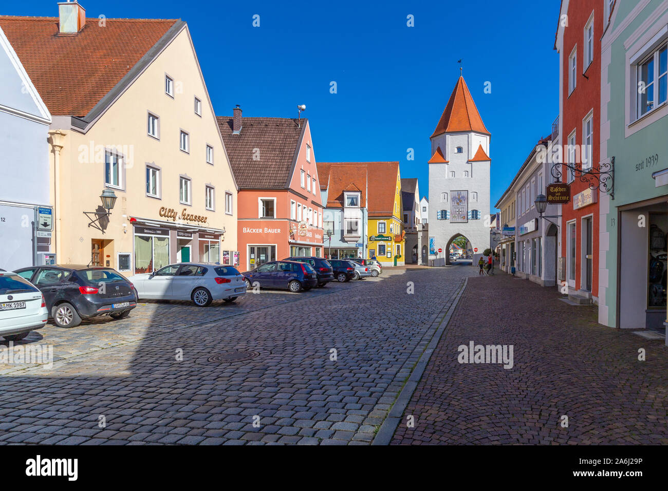 Aichach, little town in Germany Stock Photo - Alamy
