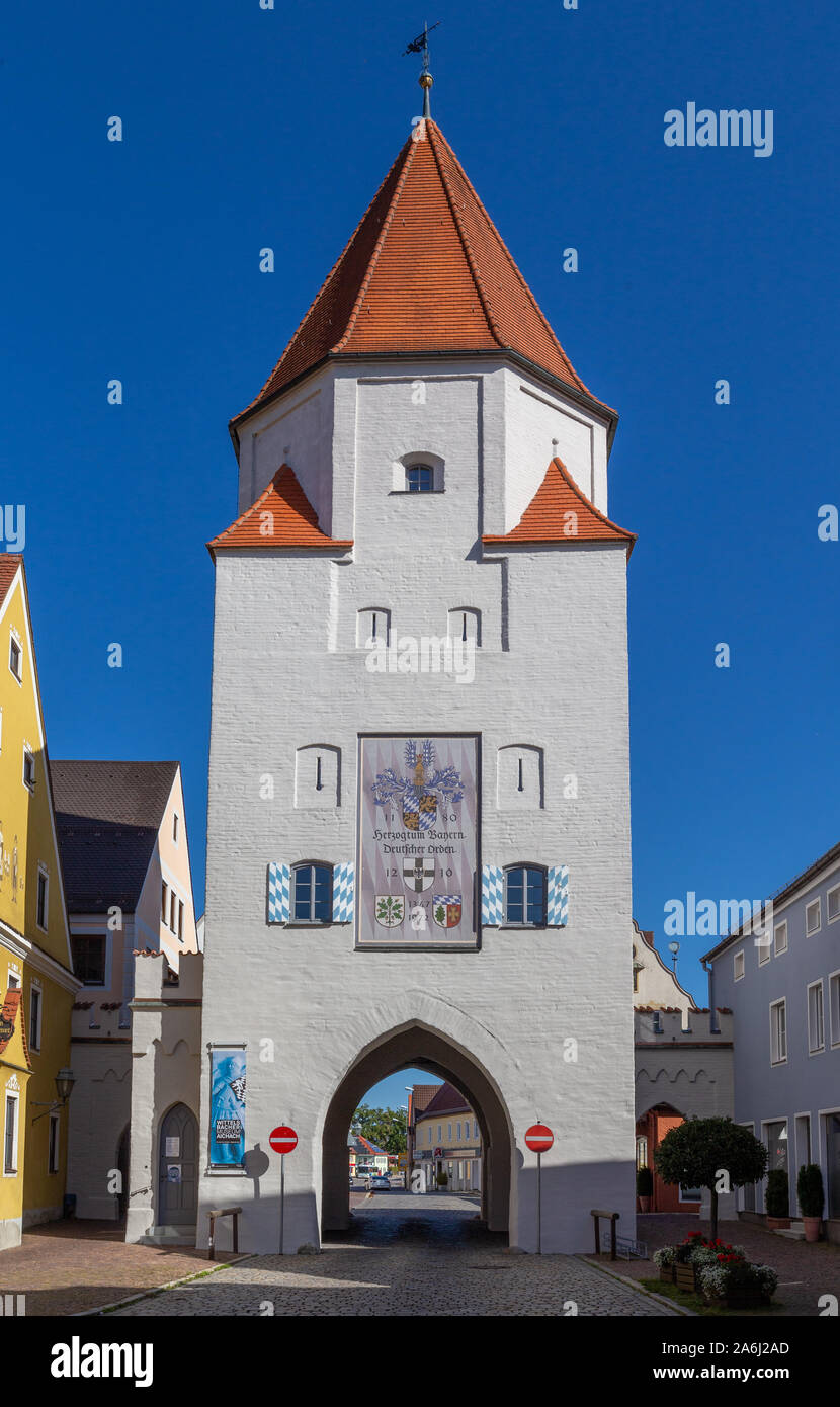 Aichach, little town in Germany Stock Photo - Alamy