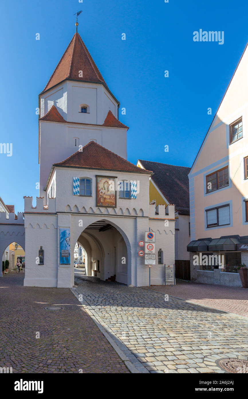 Aichach, little town in Germany Stock Photo - Alamy