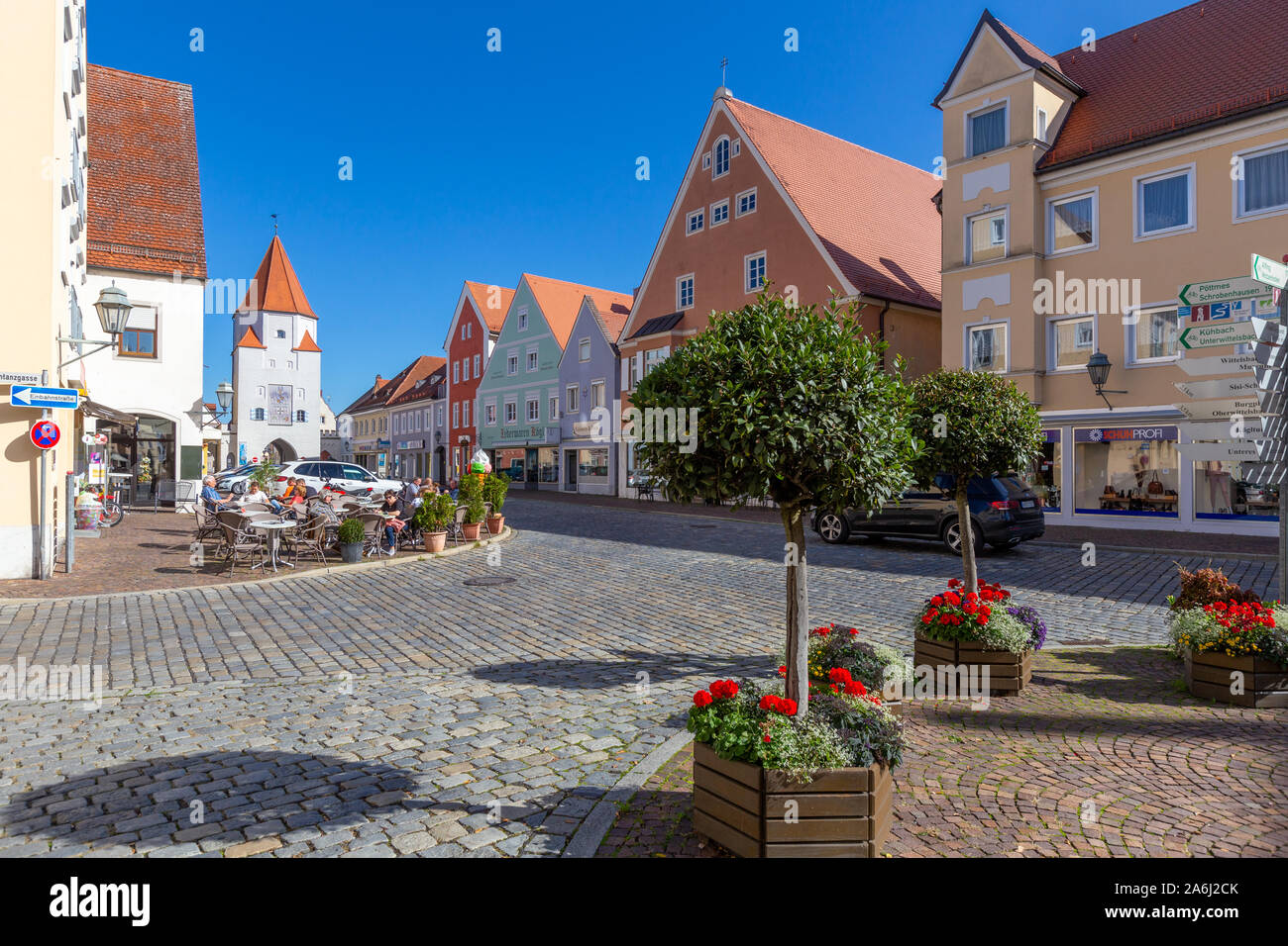 Aichach, little town in Germany Stock Photo - Alamy