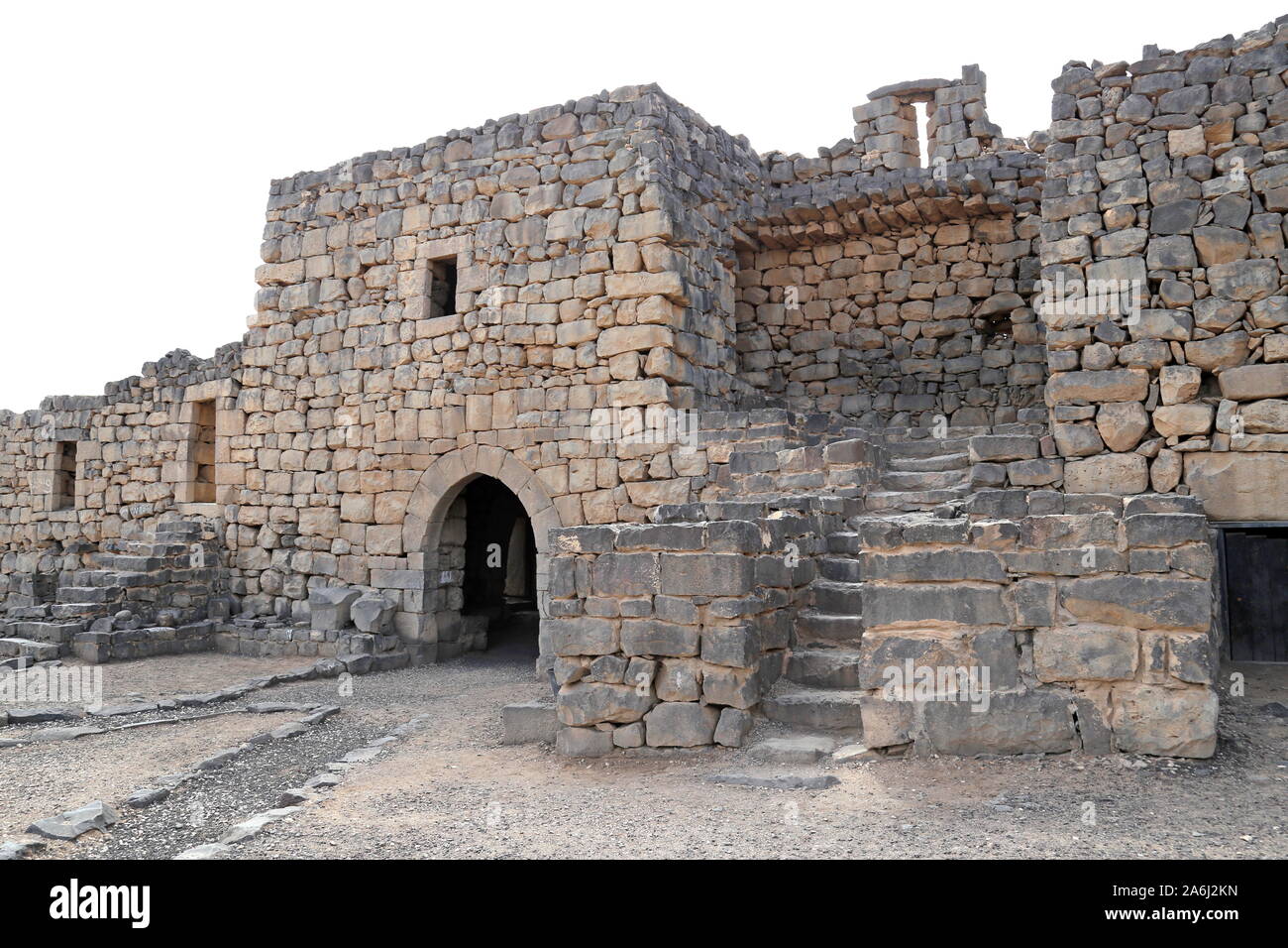 Gatehouse, Qasr Al Azraq, Roman period Desert Castle, Zarqa Governorate ...
