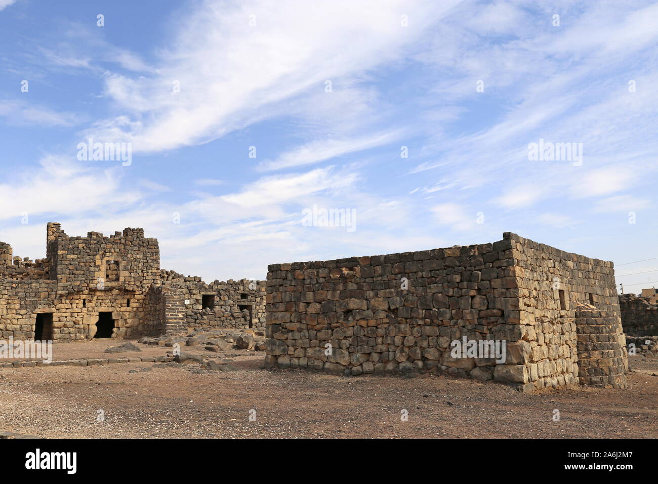 Ayyubid Mosque, Qasr Al Azraq, Roman period Desert Castle, Zarqa ...