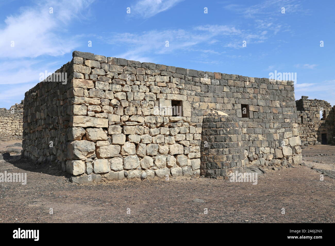 Ayyubid Mosque, Qasr Al Azraq, Roman period Desert Castle, Zarqa ...