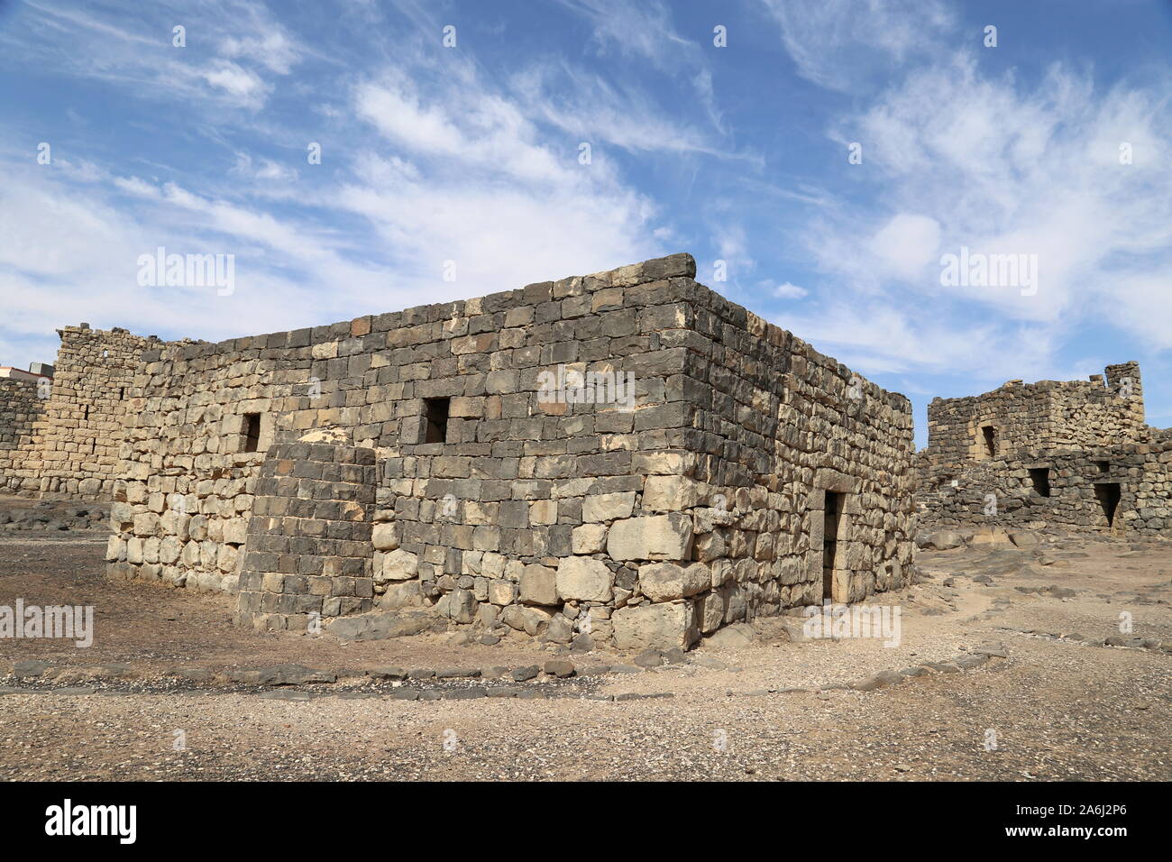Ayyubid Mosque, Qasr Al Azraq, Roman period Desert Castle, Zarqa ...
