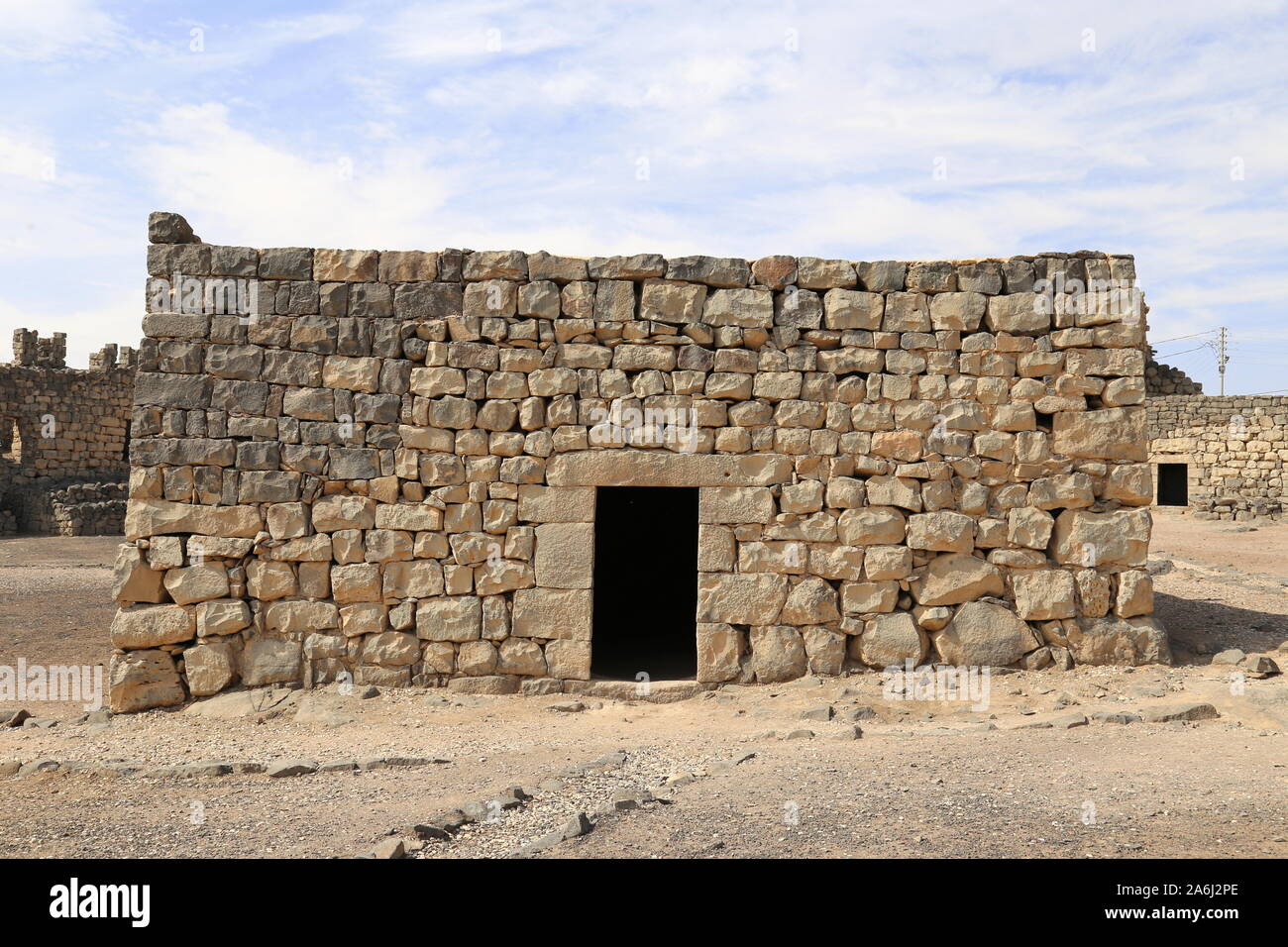 Ayyubid Mosque, northeast side, Qasr Al Azraq, Roman period Desert ...