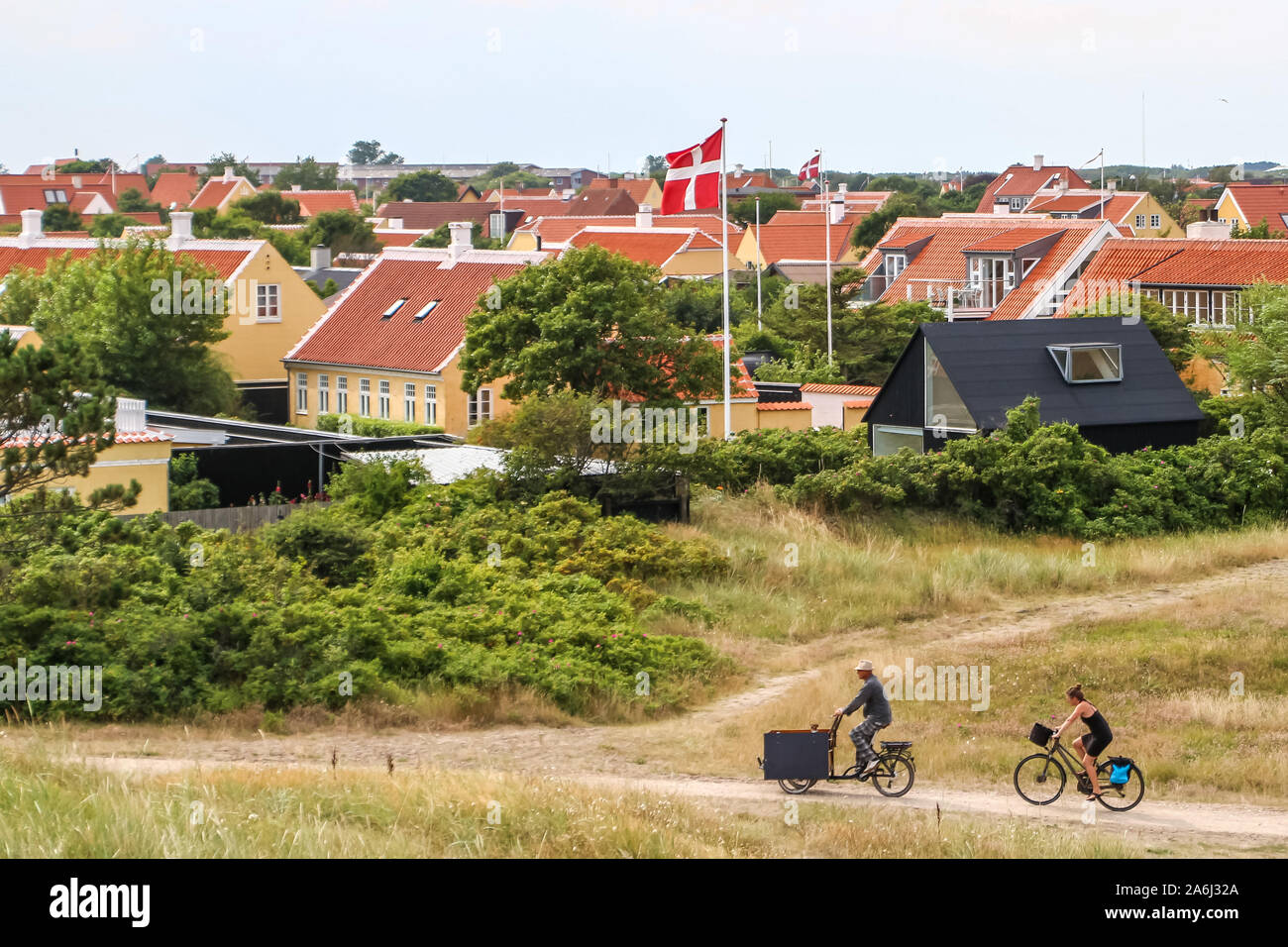Skagen town flag hi-res stock photography and images - Alamy