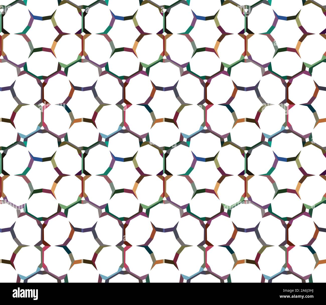 Geometric ornamental vector pattern. Seamless design texture Stock ...