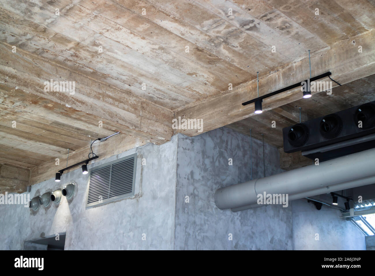 Modern ceiling light decorated in coffee shop, stock photo Stock Photo ...