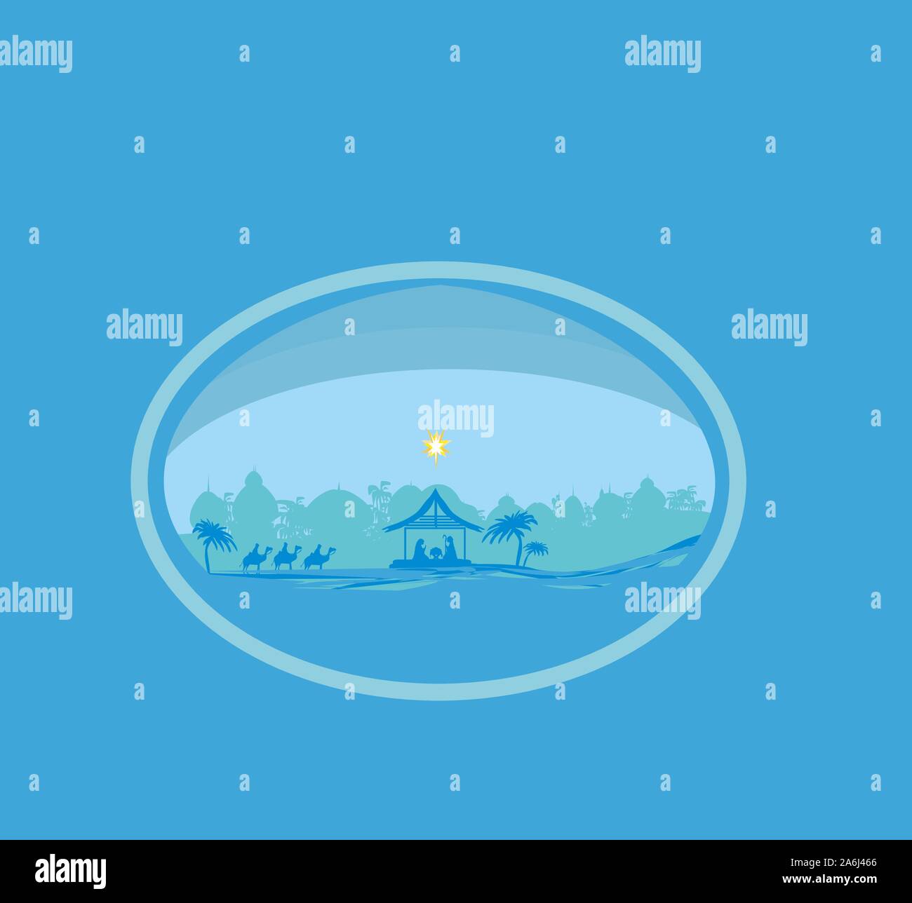 Birth of Jesus in Bethlehem, abstract card Stock Vector Image & Art - Alamy